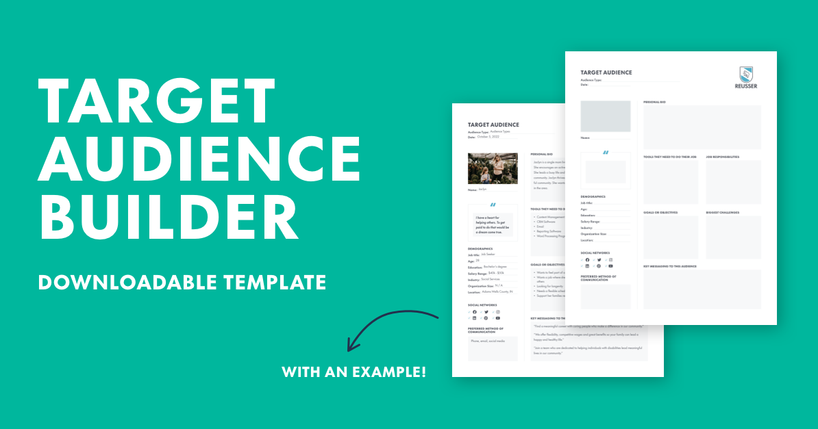 Download Our Target Audience Builder | Reusser