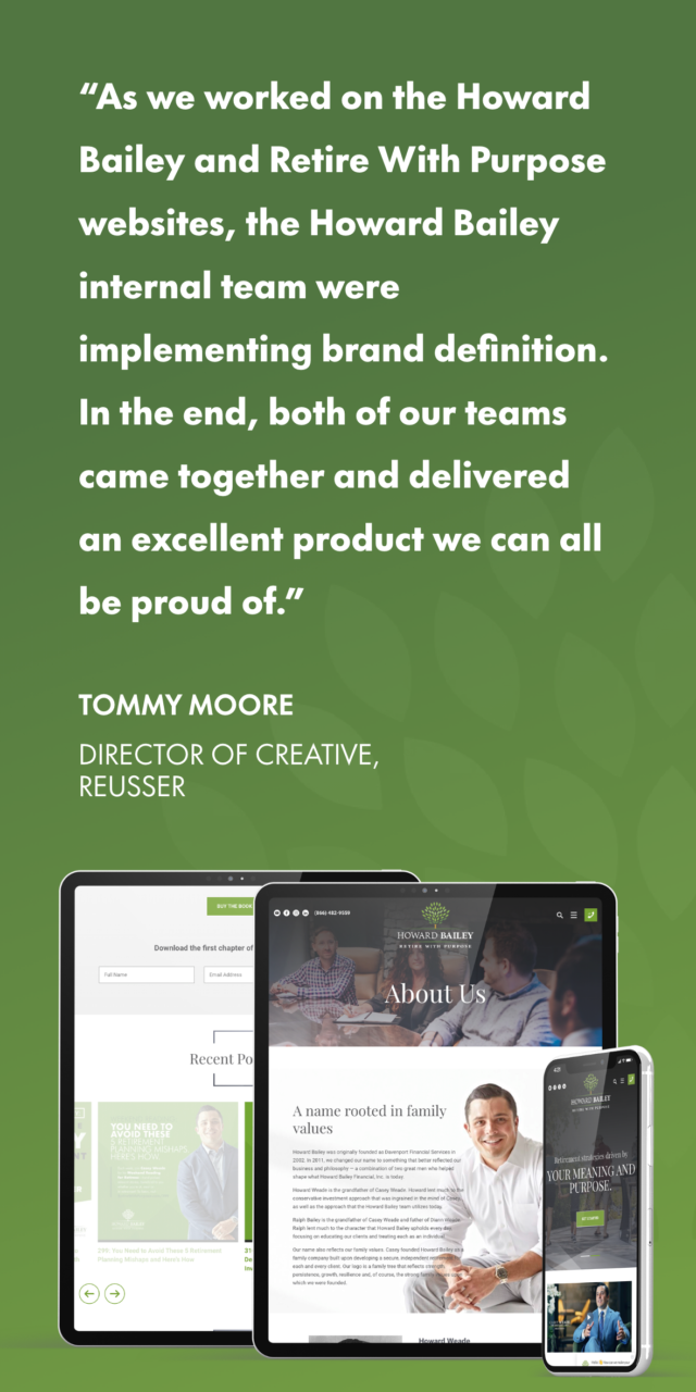 Howard Bailey - Case Study | Reusser